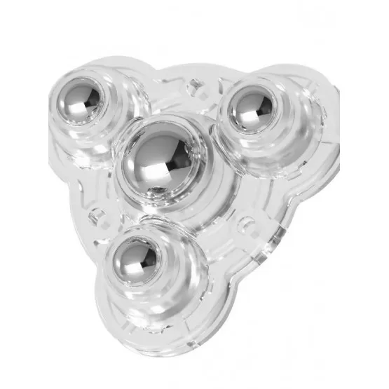 INF 16 Stück selbstklebende Lenkrollen, 3+1 Stahlkugeln, transparent, 300
