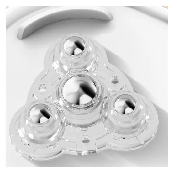 INF 16 Stück selbstklebende Lenkrollen, 3+1 Stahlkugeln, transparent, 300