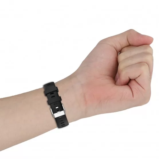 INF Weiches Silikon-Uhrenarmband für Huawei Band 10/9/8 (Metallschnalle)