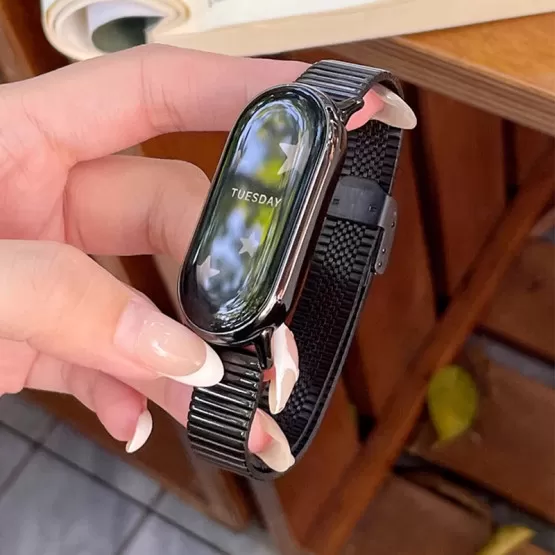 INF Elegantes Uhrenarmband mit Verschluss für Xiaomi Band 8/9