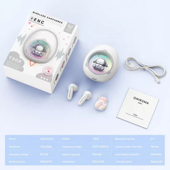 INF Słuchawki TWS True Wireless Bluetooth z układem JL6973D, Bluetooth