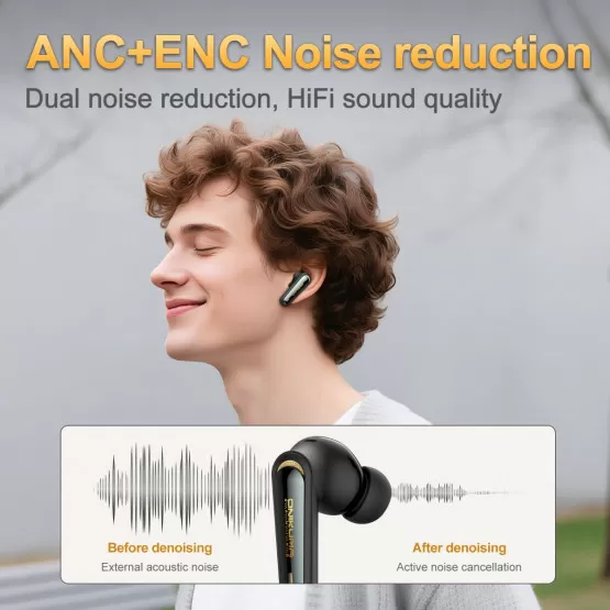 INF TWS Bluetooth douszne słuchawki True Wireless ANC, Dual-Mode