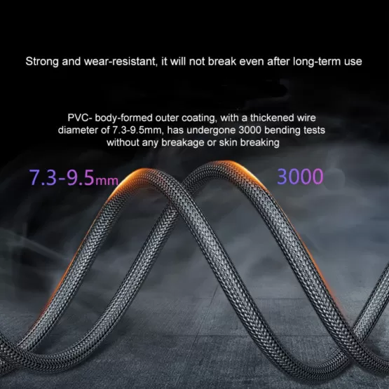 INF Kabel HDMI HDTV 2.1 8K 60Hz 4K 120Hz Pleciony Nylon Srebrny — 48Gbps,