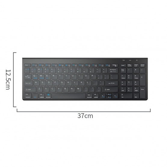 INF Bezprzewodowa klawiatura dwupasmowa 2.4G + Bluetooth 5.0/3.0,